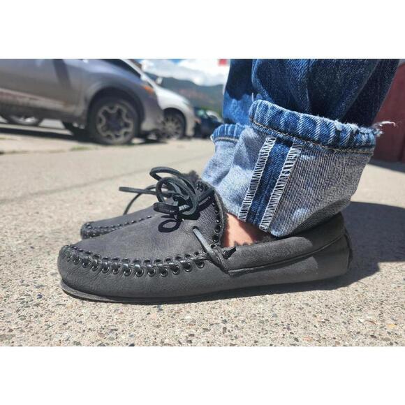 Isabel Marant | Shoes | Isabel Marant Black Leather Shearling Moccasin ...